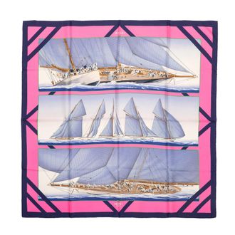 Herm&egrave;s T&uuml;cher & Schals - Scarf - Gr. unisize - in Blau - f&uuml;r Damen