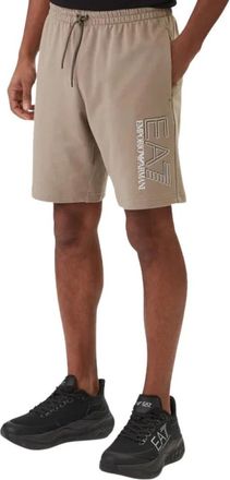 Emporio Armani Emporio Armani Ea7, Homme, Shorts, Beige, Taille: S Jersey Shorts