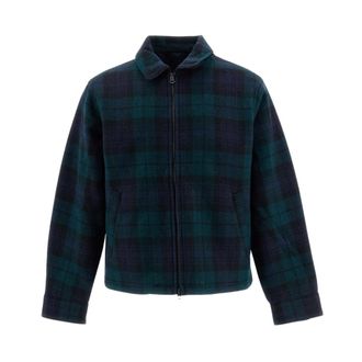 Polo Ralph Lauren Veste en tweed &agrave; carreaux The Langdon - Homme - Vestes - Vert - Taille: L