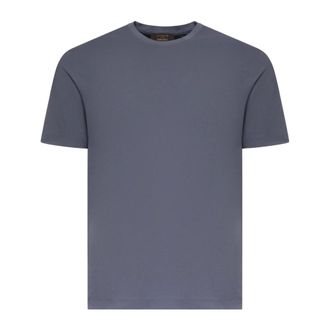 Zanone Homme, Tops, Bleu, Taille: 3XL T-shirt &agrave; col rond