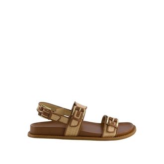 Michael Kors Femme, Chaussures, Beige, Taille: 38 EU Nia Flat Sandal
