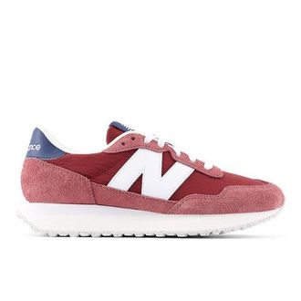 New Balance Femme 237 en Rouge/Blanc, Suède/Mesh, Taille 36.5