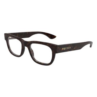 Alexander McQueen Am0531O Optische Brille - - Accessories - Herren - Braun - 51 MM
