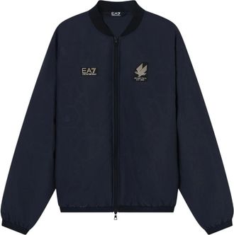 Emporio Armani Emporio Armani Ea7, Homme, Vestes, Noir, Taille: S Veste de surv&ecirc;tement de football en tissu technique