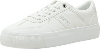 Esprit Modischer Damen Lace-up Sneaker, 100/White, 42 EU