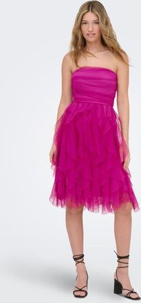 Only Kleid in der Farbe Sangria-Rot