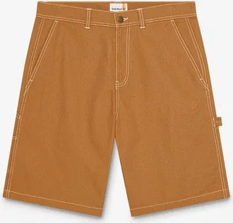 Timberland All Gender Carpenter-Shorts aus gewaschenem Duck-Canvas in Dunkelgelb, Gelb, Gr&ouml;&szlig;e