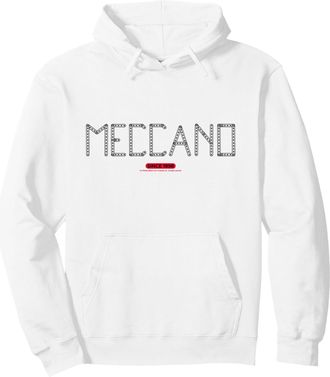 Meccano Streifen Text Logo Modellautos Retro Pullover Hoodie