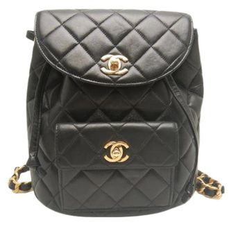 Chanel Pre-owned Matelasse Backpack - Femme - Pre-owned - Noir - Taille: ONE Size