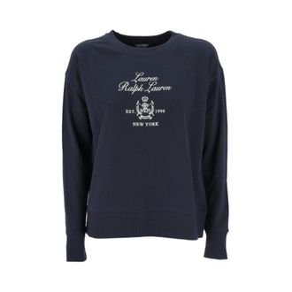 Ralph Lauren Femme, Sweatshirts et sweats &agrave; capuche, Bleu, Taille: 42 FR SweaT-shirt Kappy Manches Longues