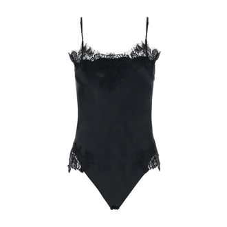 Gold Hawk Spitzen-Body - - Tops - Damen - Schwarzk - M
