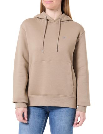 GANT Damen Shield Hoodie Kapuzenpullover, Taupe BEIGE, L