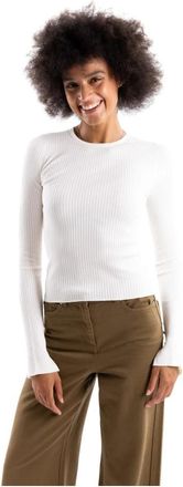 Marella Mllcactus Rippstrick - - Knitwear - Damen - Wei&szlig; - L