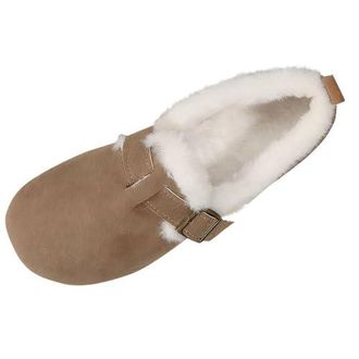 Generic Bottes dhiver chaudes et d&eacute;contract&eacute;es pour femme - &Eacute;l&eacute;gantes - Bout rond - Couleur unie - Doublure en polaire - Boucle - Confortables - Chaussures pl