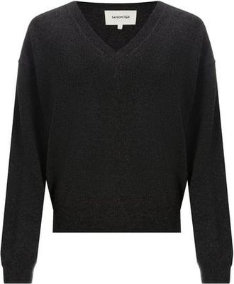 Saison 1865 Pull Seven col V en cachemire