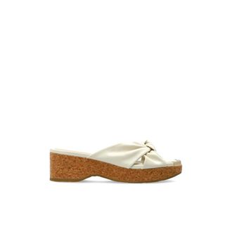 Jimmy Choo London Femme, Chaussures, Beige, Taille: 39 EU Avenue Wedge 50