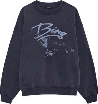 Anine Bing A-08-12161-Wbl1 Sweatshirt - - Sweatshirts & Hoodies - Damen - Schwarzk - XS