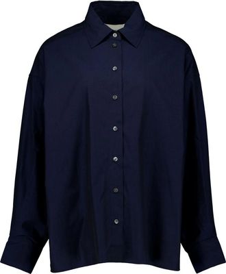Closed Femme, Blouses et Chemises, Bleu, Taille: 40 FR Cape Shirt