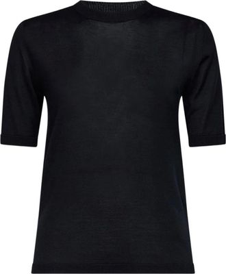 Max Mara Femme, Tops, Bleu, Taille: 38 FR Top en cr&ecirc;pe de Chine de soie
