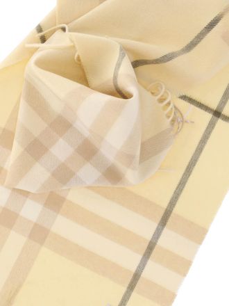 Burberry Womens Scarfs Yellow Cashmere