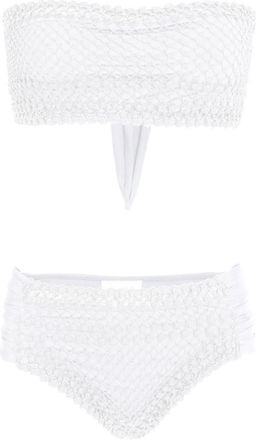 Amir Slama Gehäkelter Bikini - Weiß