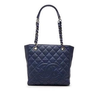 Chanel Pre-owned Petite Shopping Tote - - Pre-owned - Damen - Blau - ONE SIZE