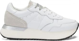 Sun 68 Femme, Chaussures, Blanc, Taille: 37 EU Big Ally Leather Baskets