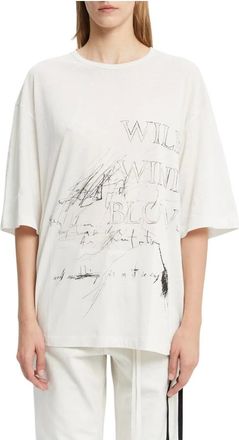 Ann Demeulemeester Femme, Tops, Blanc, Taille: 40 FR AGA High Comfort T-Shirt