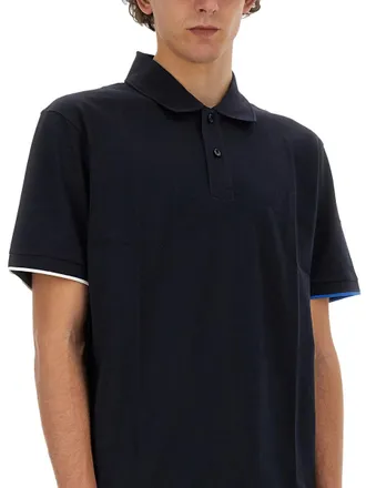 HUGO BOSS 100% Cotton Polo Shirt - Blue
