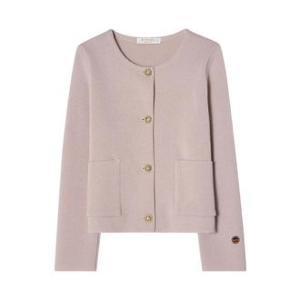 Busnel Femme, Pulls, Rose, Taille: 38 FR Macey Knitted Wool Jacket