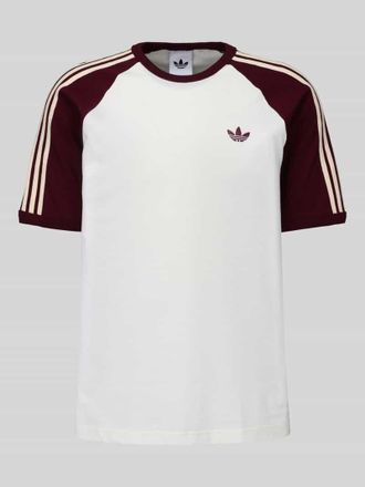 adidas Originals T-Shirt aus Leinen mit Logo-Stitching