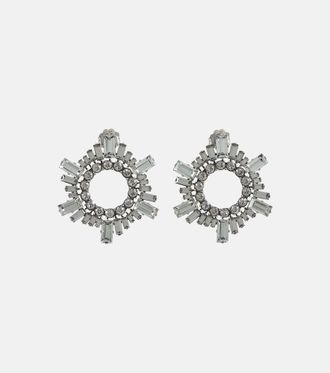 Amina Muaddi Ohrringe Begum Mini mit Kristallen
