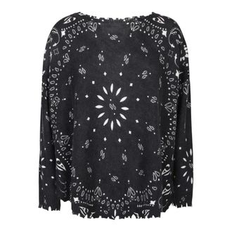 Kujten Mela Bandana Pullover - - Knitwear - Damen - Schwarzk - M