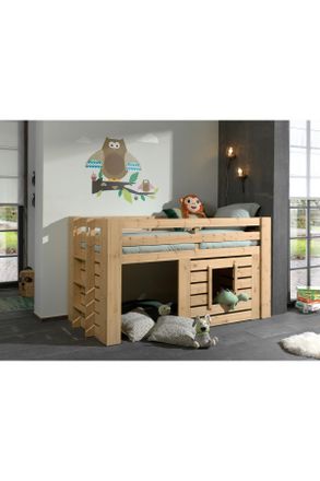 Vipack Hochbett, 90x200 cm, Kinder- & Jugendzimmer, Kinderm&ouml;bel, Kinderbetten, Hochbetten