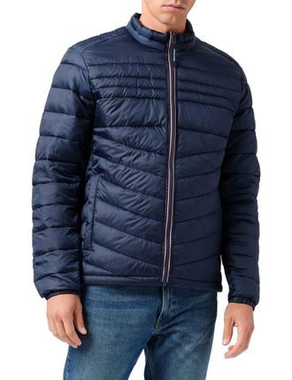 Jack & Jones Jungen Jacket Jjehero Puffer Collar Noos, Navy Blazer/Detail:Contrast Zip, M