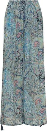 Etro Femme, Pantalons, Bleu, Taille: 38 FR Wide Pantalons