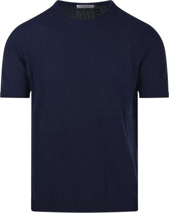 Roberto Collina Homme, Pulls, Bleu, Taille: XL Pull Ras du Cou