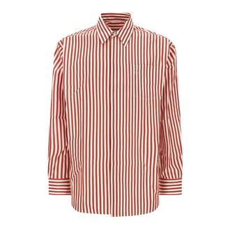 Ami Oversized gestreiftes Baumwollhemd - - Blouses & Shirts - Damen - Mehrfarbig - L