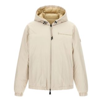 Moncler Berguns Wendbare Kapuzen-Daunen-Bomberjacke - - Jackets - Herren - Beige - 2XL