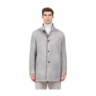 Gimos Einknopf Woll-Mohair-Mantel - - Coats - Herren - Grau - L