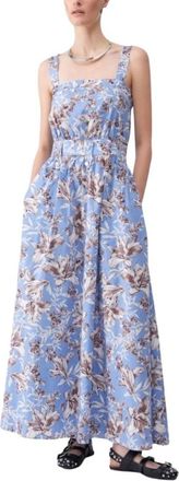 Liu Jo Femme, Robes, Multicolore, Taille: 42 FR Long Poplin Dress