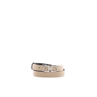 Ferragamo Femme, Accessoires, Beige, Taille: 95 CM Gancini Reversible Belt