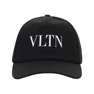 Valentino Garavani Homme, Accessoires, Noir, Taille: 59 CM Chapeau Logo en Coton