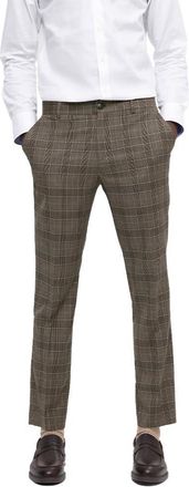 Selected SELETED HOMME Herren SLHSLIM-Neil Brown Check TRS B NOOS Hose, Chinchilla/Checks:Light Blue, 60