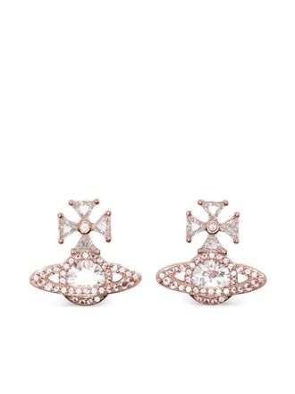 Vivienne Westwood Ohrringe - Rose Gold Orb Pendant Earrings - Gr. unisize - in Mehrfarbig - f&uuml;r Damen