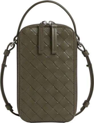 Bottega Veneta Homme, Sacs, Vert, Taille: ONE Size Sac bandouli&egrave;re en cuir vert