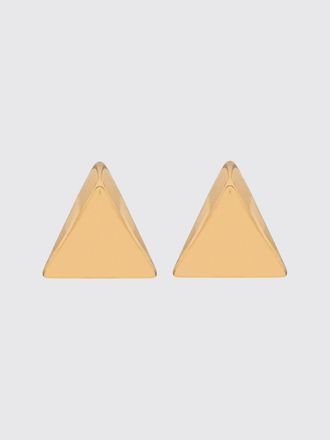 Federica Tosi Boucles doreilles pendantes triangulaires en bronze plaqu&eacute; or 18 carats