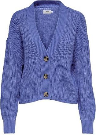 Only Femme Onlcarol Nice L/S KNT Noos Cardigan, Bleu Outremer, XS EU
