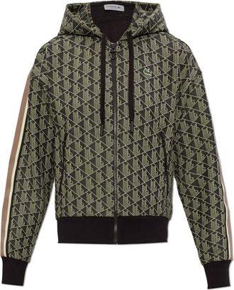 Lacoste Femme, Sweatshirts et sweats &agrave; capuche, Multicolore, Taille: 40 FR Jacquard Monogram Sweat &agrave; capuche