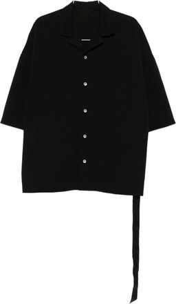 Rick Owens Homme, Chemises, Noir, Taille: S Magnum Tommy Shirt